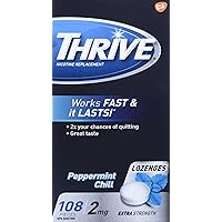 Thrive Nicotine Replacement Lozenges, Quit Smoking Aid, Mint Flavour ...