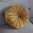Amazon.com: Round Throw Pillow for Couch Decorative 3D Yellow Round ...