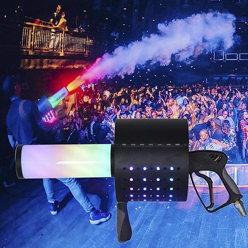 CO2 Handheld Fog Machine CO2 Cannon Confetti Machine 7 Colors LED ...