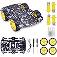 Amazon.com: Robot Kit 4WD Robot Car Smart Chassis Kit with 4 TT Motor ...