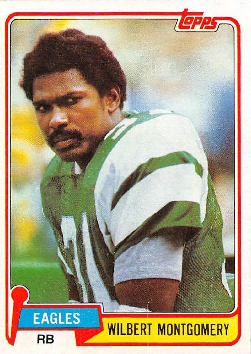 Amazon.com: 1981 Topps Football #295 Wilbert Montgomery Philadelphia ...