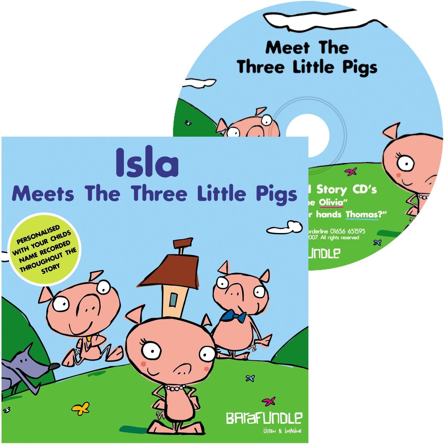 Barafundle Personalised STORY CD Isla Meets The Three Little Pigs ...