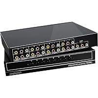 Amazon.com: CHUNGHOP 8 Ports Composite 3 RCA Video Audio AV Switcher ...