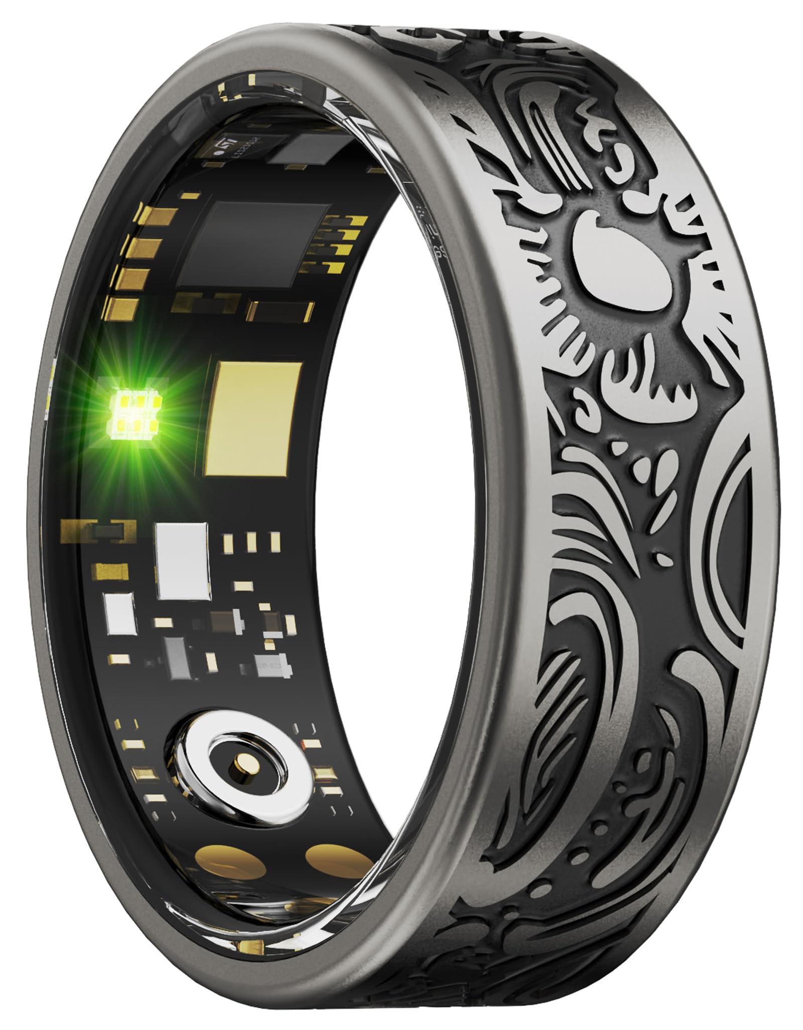 Smart Ring for Men Smart Ring Women Heart Rate Monitor SP-O2 Sleep ...