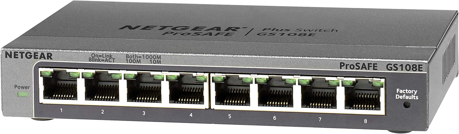 Netgear ProSafe Plus Smart Managed 8-Port Gigabit Switch – BigaMart