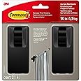 Amazon.com: Command Matte Black Curtain Rod Hooks with Command Strips ...