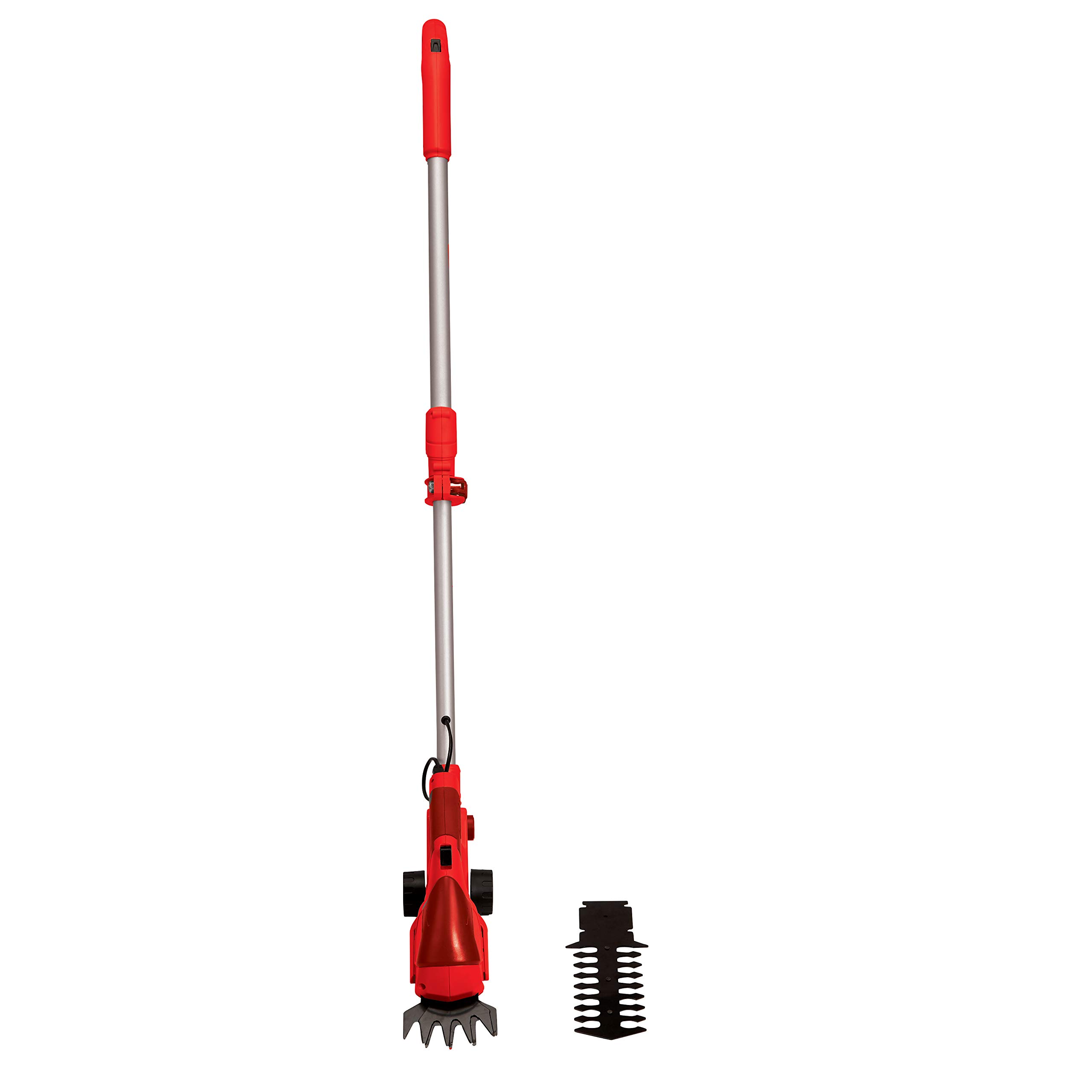 Snow Joe HJ605CC-RED Sun Joe 2-in-1 Electric Telescoping Grass Trimmer, Red
