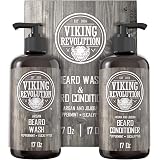 Amazon.com: Viking Revolution Beard Wash & Beard Conditioner Set w ...
