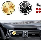 Amazon.com: Dickno 2 PCS Stick on Dashboard Car Clock, Mini Tiny Analog ...