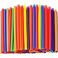 Amazon.com: 100PCS Jumbo Smoothie Straws,(0.4" Diameter X8.3"Long ...