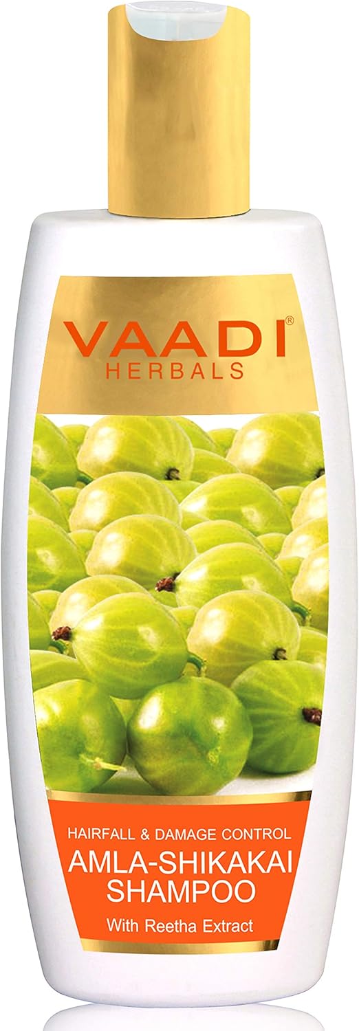 Vaadi Herbals Hair Growth Shampoo Amla Shikakai Hairfall & Damage ...