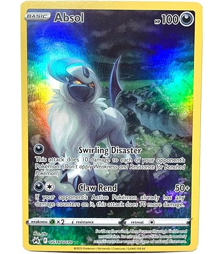 Mega Absol Card Absol AR 191/172 (New) （1771149329）| Magi TCG