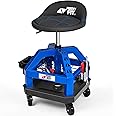 Amazon.com: FreekyFit Rolling Shop Stool for Garage with Casters, DO02 ...