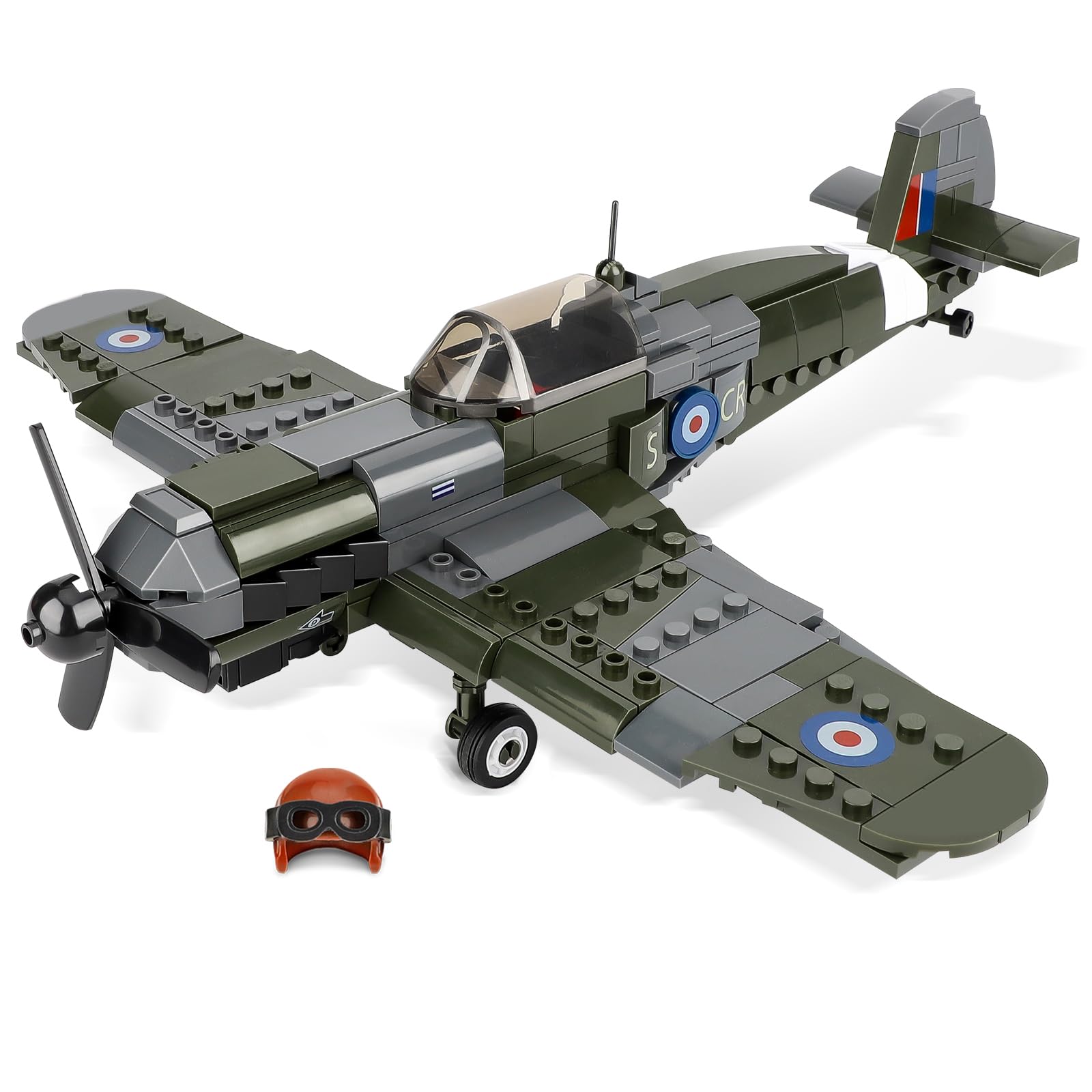 Mua TOY PLAYER Spitfire Fighter Military WW2 Plane Building Set - with ...