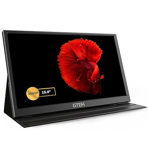 GTek Portable Monitor - GTEK 15.6 Inch IPS Full HD 1920x1080 Screen ...