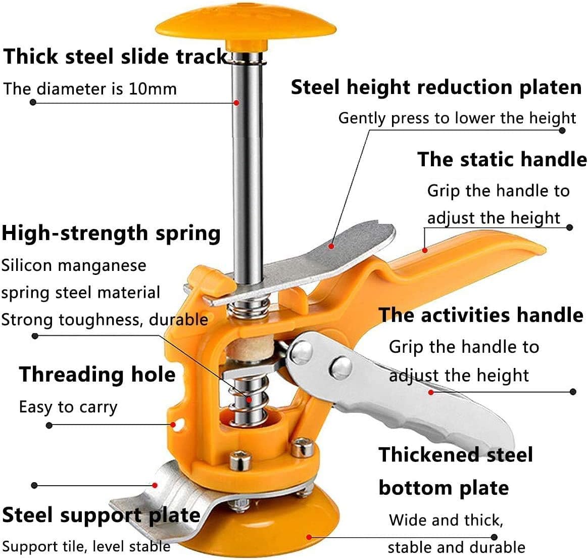 2pcs Tile Lifter, Tile Lifting Adjuster, Tile Leveling System,Adjuster ...