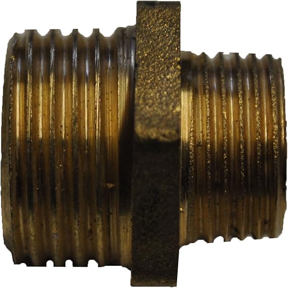 3/4 x 1/2" Brass Hexagon Reducing Nipple - Pack of 2: Amazon.co.uk: DIY ...