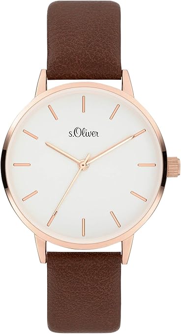 s.Oliver Womens Analogue Quartz Watch with Plastic Strap SO-3935-LQ ...