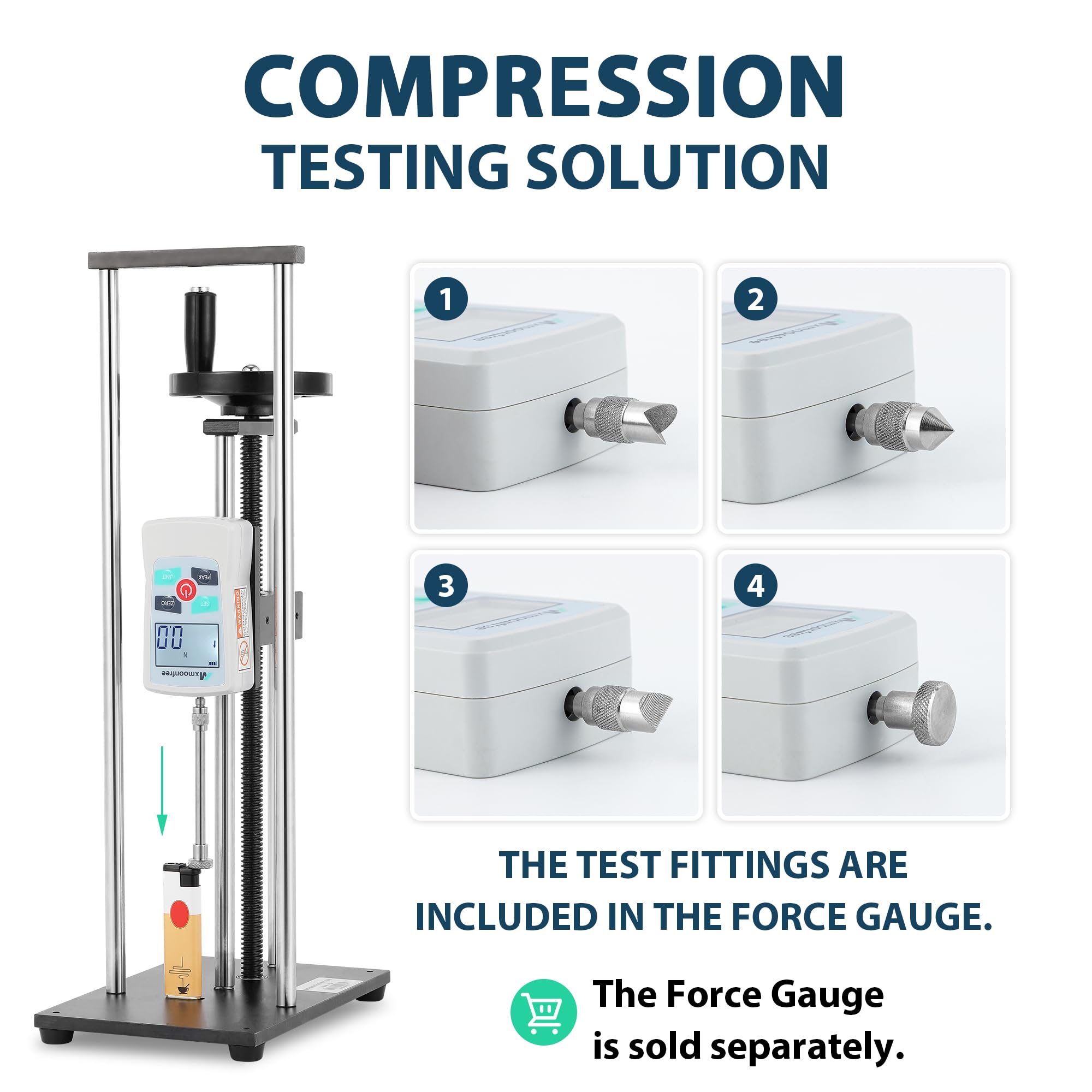 Mua Force Gauge Stand Manual Force Test Stand Push Pull Gauge, Hand ...