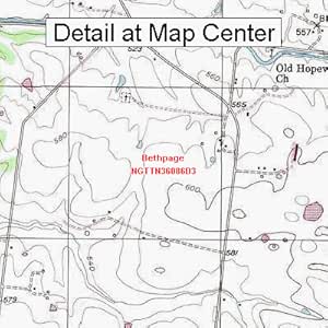Amazon.com : USGS Topographic Quadrangle Map - Bethpage, Tennessee ...