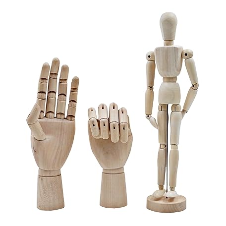 Mua ZERONOWA Drawing Doll Wooden Hand Model Wood Doll Hand Joint ...