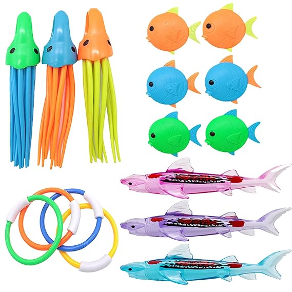 Diving Pool Toys Deluxe Set, Diving Toys, Dive Toys, Dive Pool Toy for ...