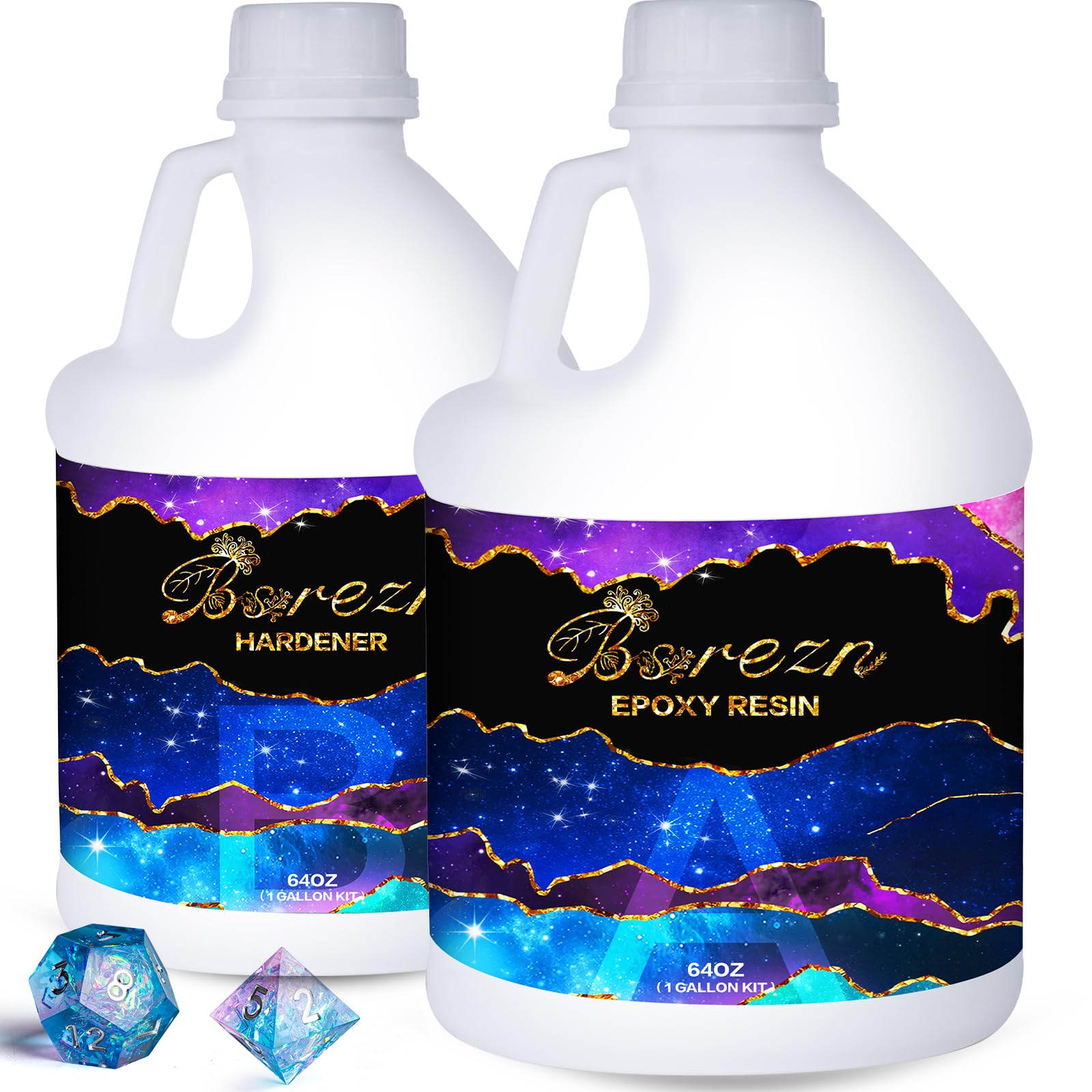 Mua 1 Gallon Epoxy Resin Kit, Bsrezn Crystal Clear Hard Casting Resin ...