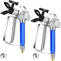 Amazon.com : 2 Sets 3600PSI Airless Paint Spray Gun High Pressure Airless Paint Sprayer Gun with ...