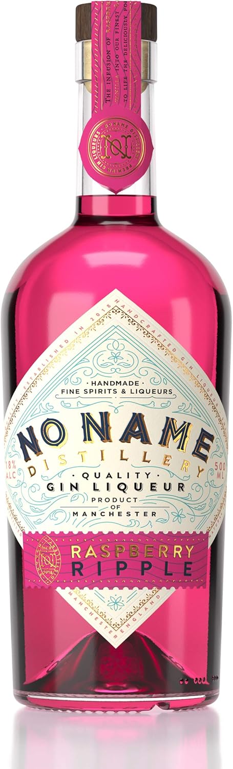 No Name Distillery Raspberry Ripple Gin Liqueur, 50cl, 18% ABV: Amazon ...
