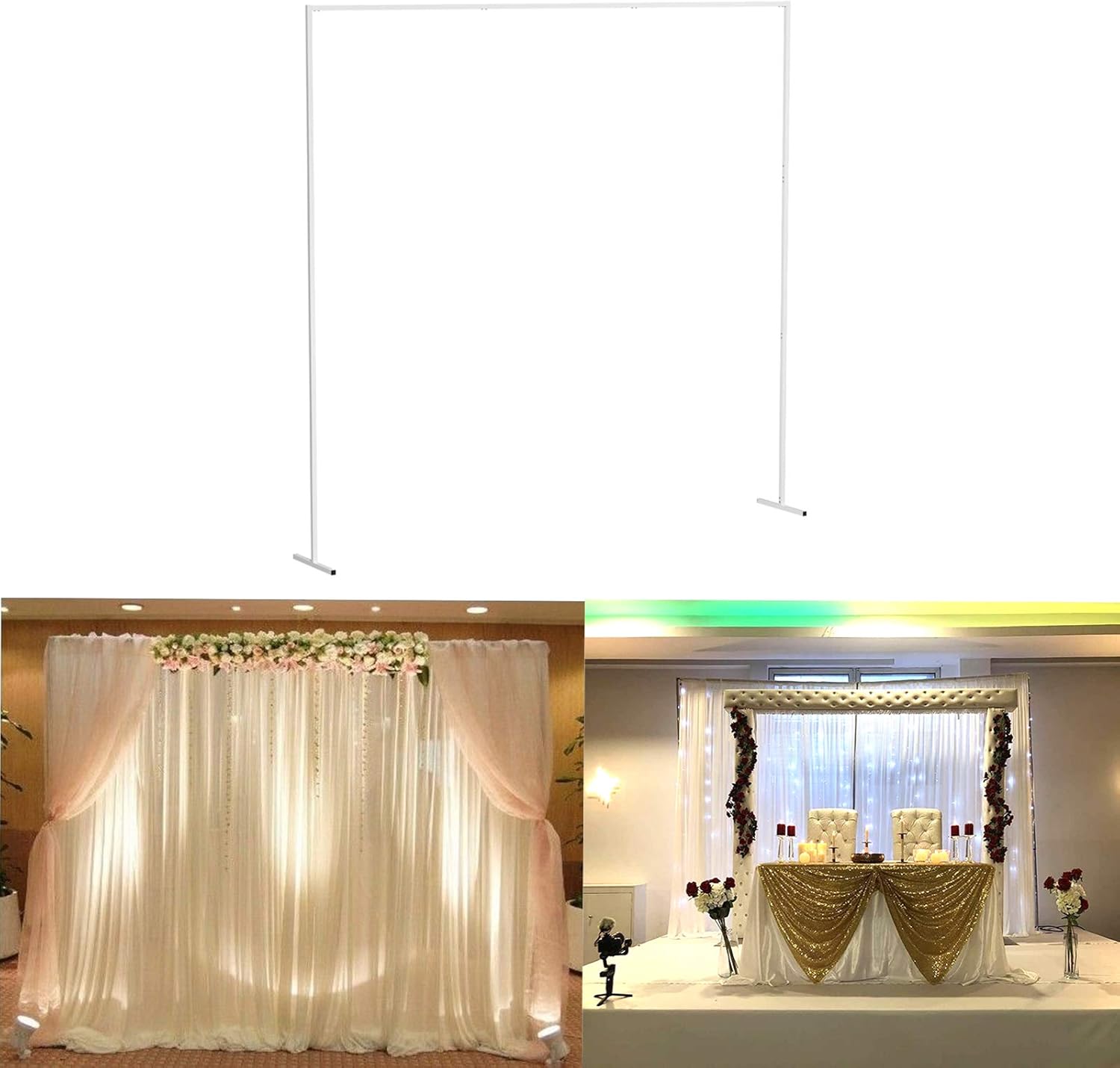 Wedding Backdrop Stand 3*3 m Adjustable Length and Width Combination ...