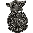 Amazon.com: USAF FIRE PROTECTION BADGE PIN OR HAT PIN - Size 1 ...
