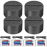 LED Lamp Base for 3D Illusion Acrylic Light Panels, Remote Control ...