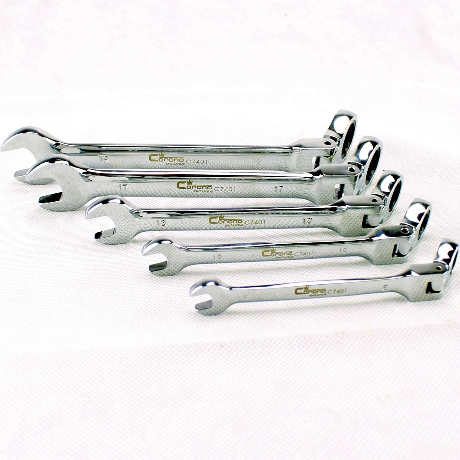 Premium Joint Combination Ratchet Spanner Set 5-Piece Ratchet Spanner ...