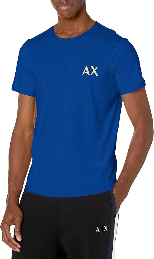 AX ARMANI EXCHANGE Camiseta para Hombre con Logo Multicolor: Amazon.com ...