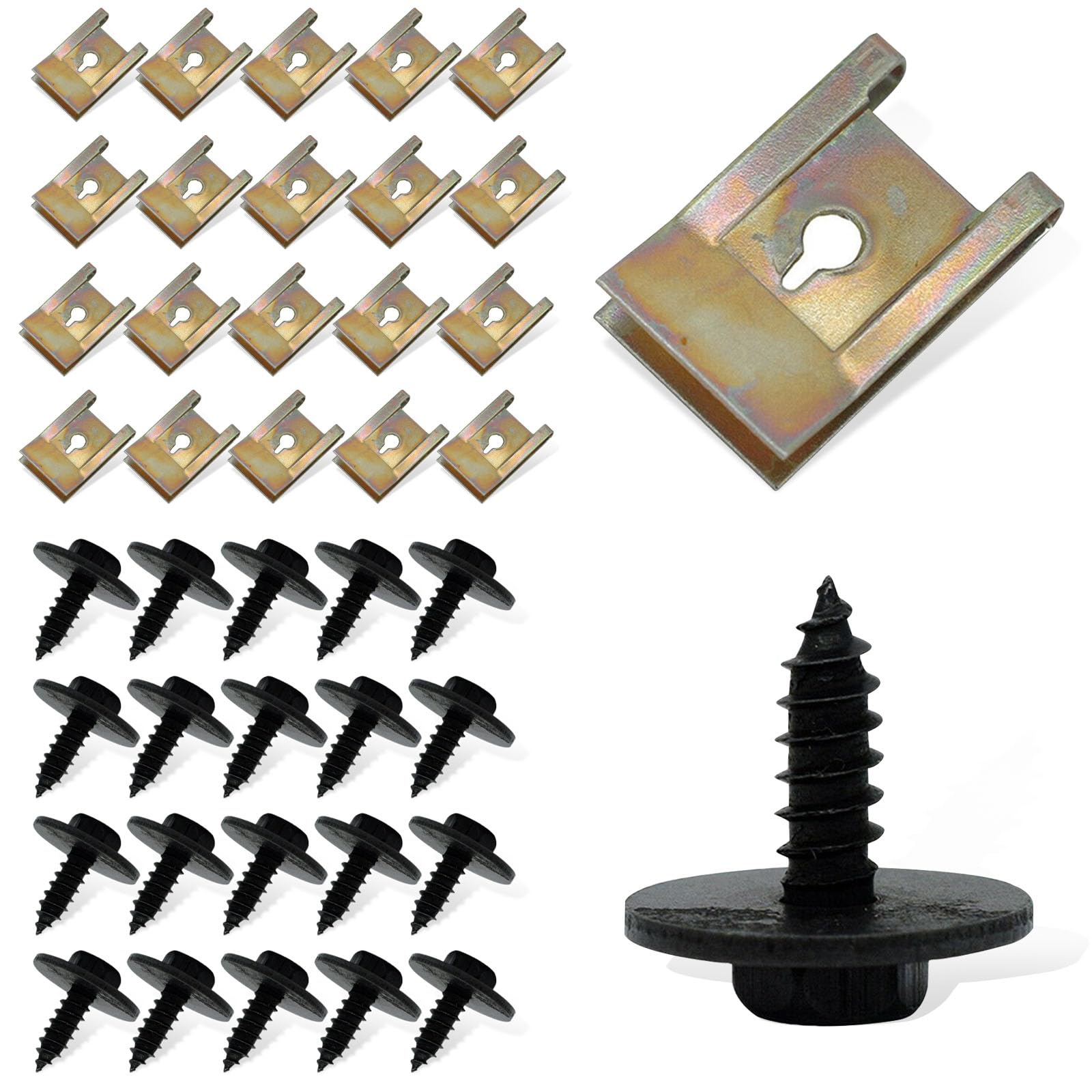 Mua GKmow Pack-40 Bumper Cover Screws, Multi-Purpose U-Nuts Clips ...