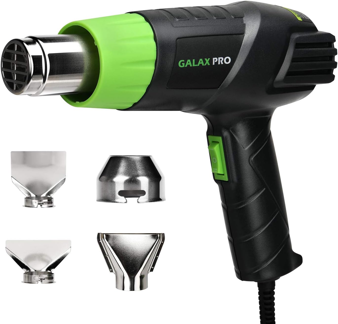 Heat Gun, GALAX PRO 2000W Hot Air Gun with 2 Temperature Modes and 4 ...