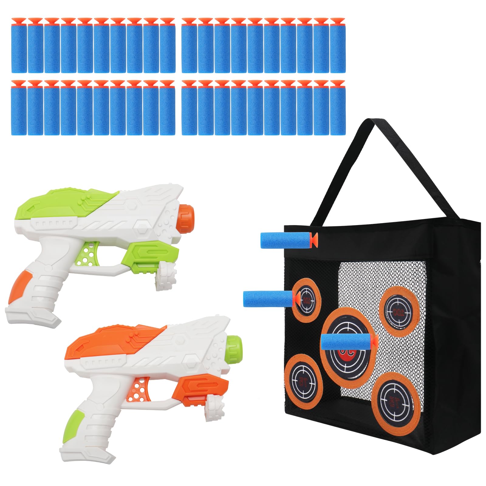 40 Pcs Suction Refill Darts Foam Bullet Blaster, Portable Storage ...