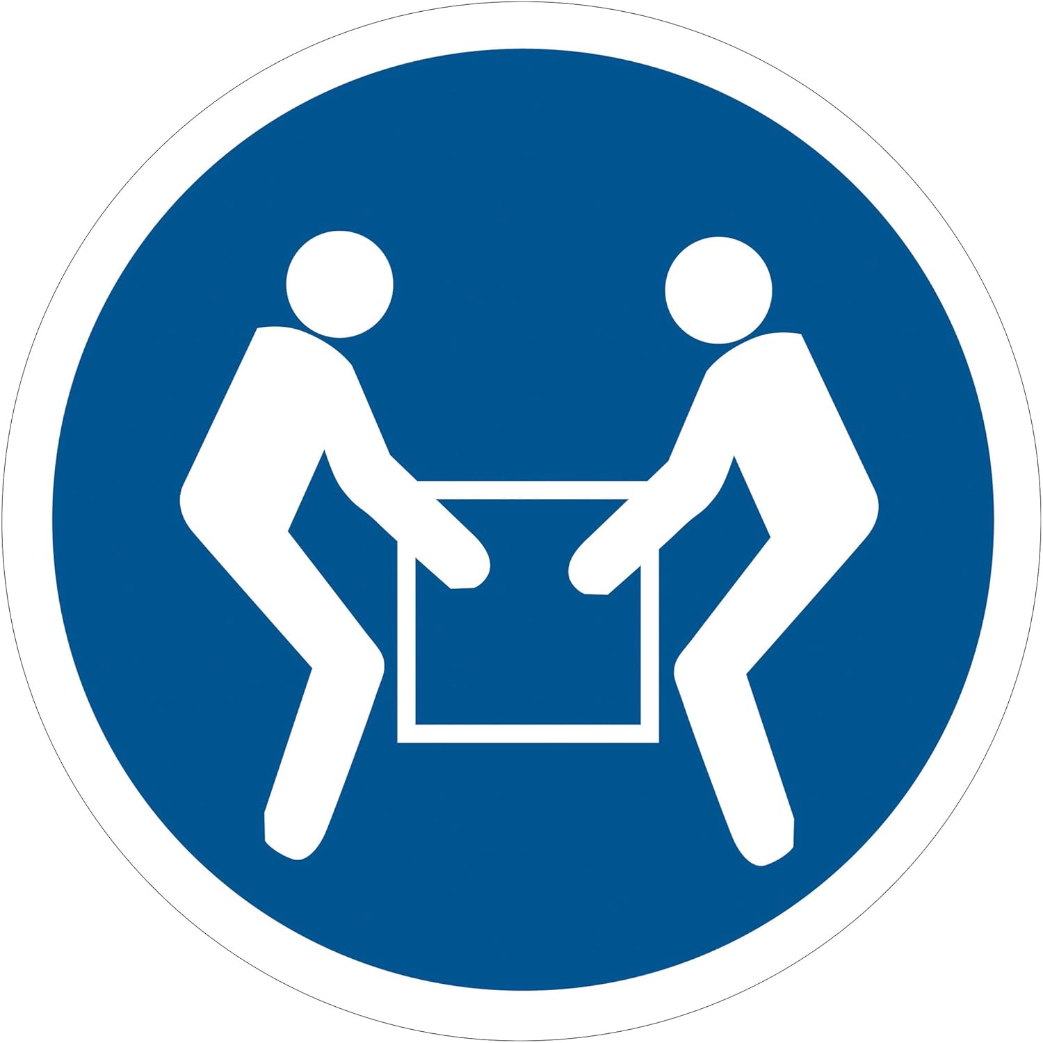 Amazon.com: 2 Person Lift Durable Safety Labels/Stickers, 2" Circle ...