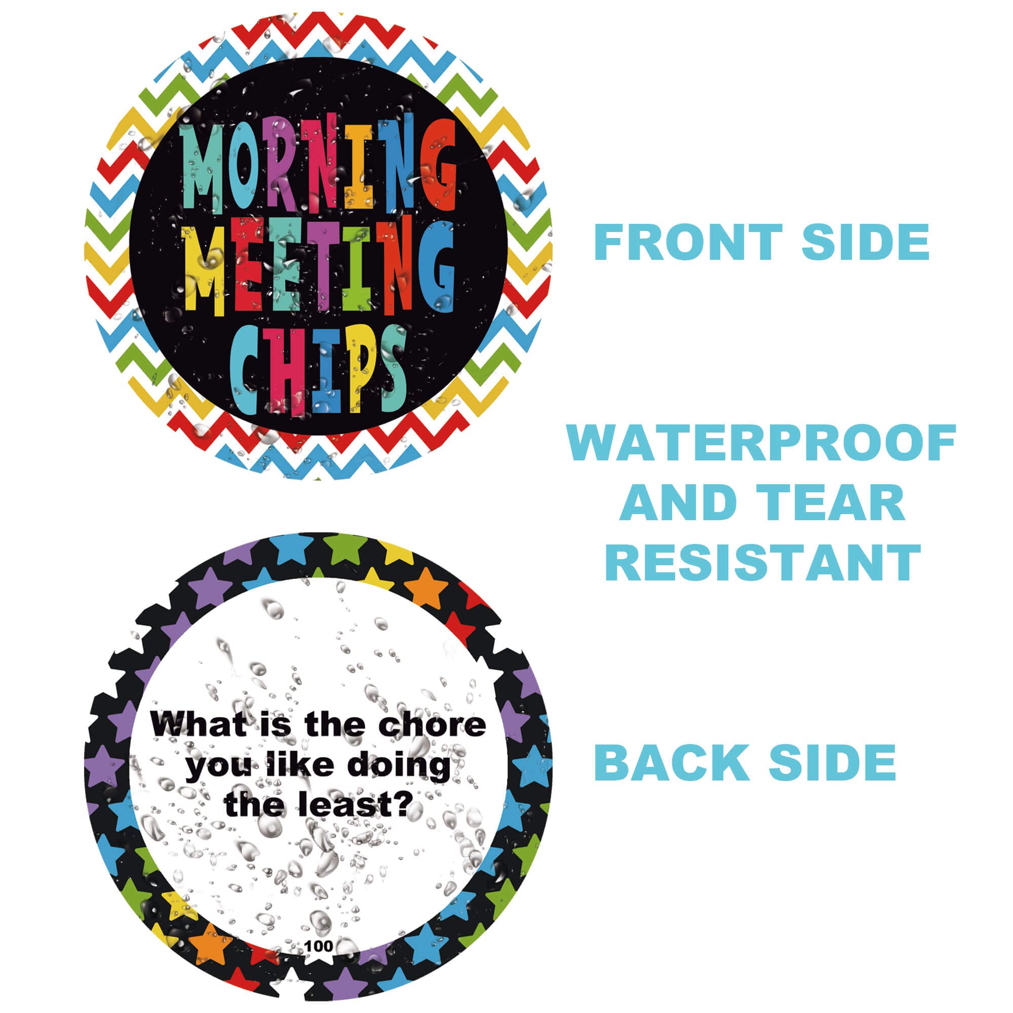 Mua 100 Morning Meeting Chips Questions Cards for Kids, Conversation ...