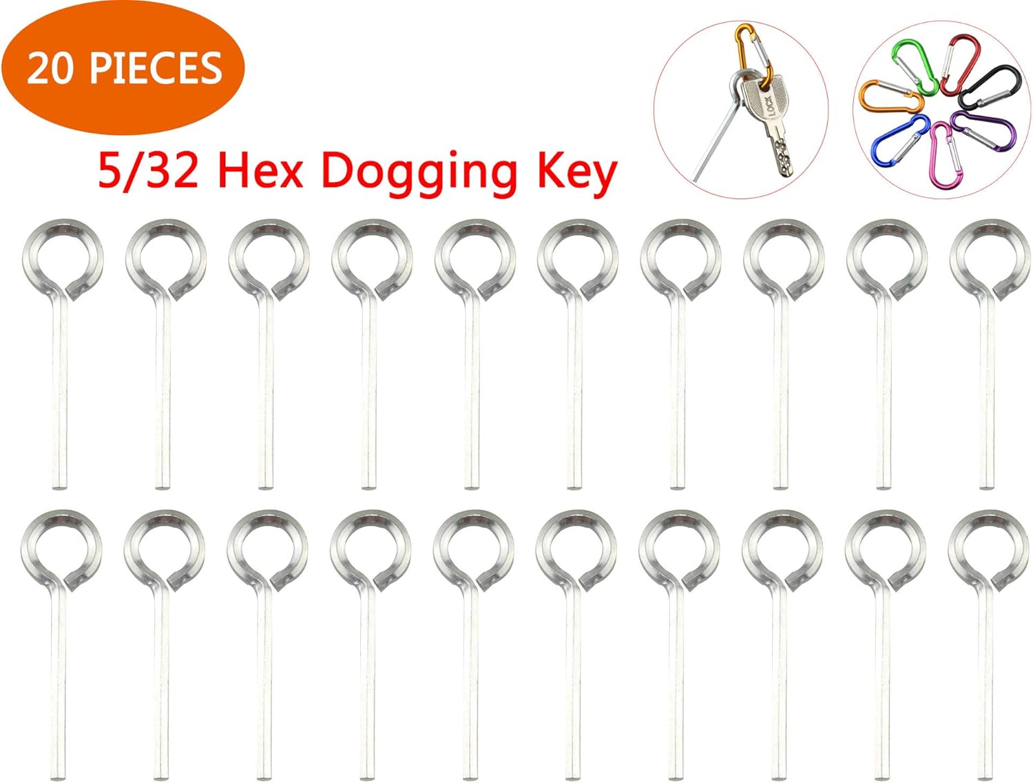 Hex Keys Crash Bar 5/32 Hex Dogging Key with Full Loop Panic Bar 20 ...
