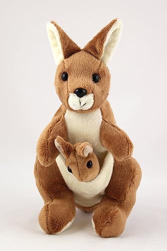 Melissa & Doug Giant Kangaroo and Baby Joey in Pouch - Lifelike Stuffed Animal (nearly 1 meter ...