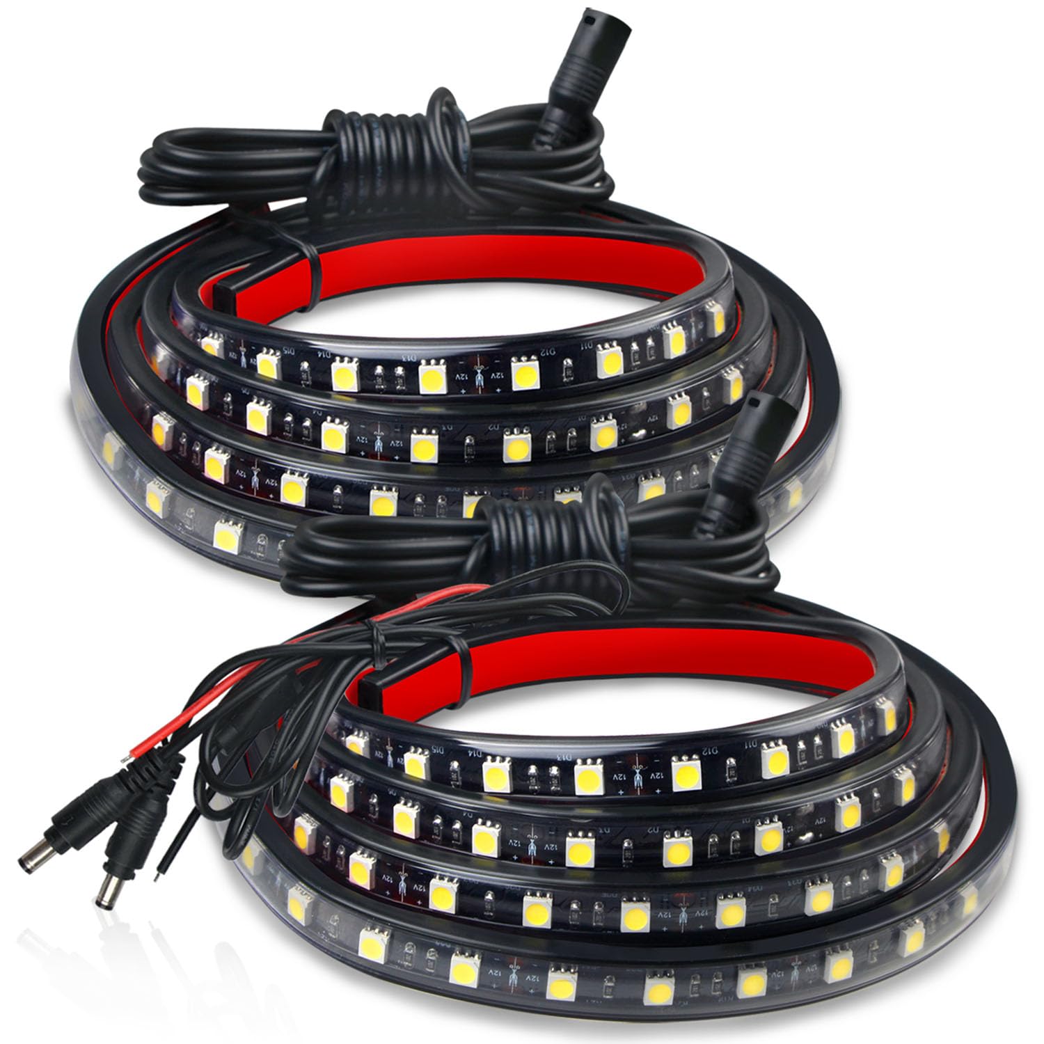 2Pcs 60 Inch Truck Bed Lights, Avenemark Waterproof 12V LED Light Strip ...