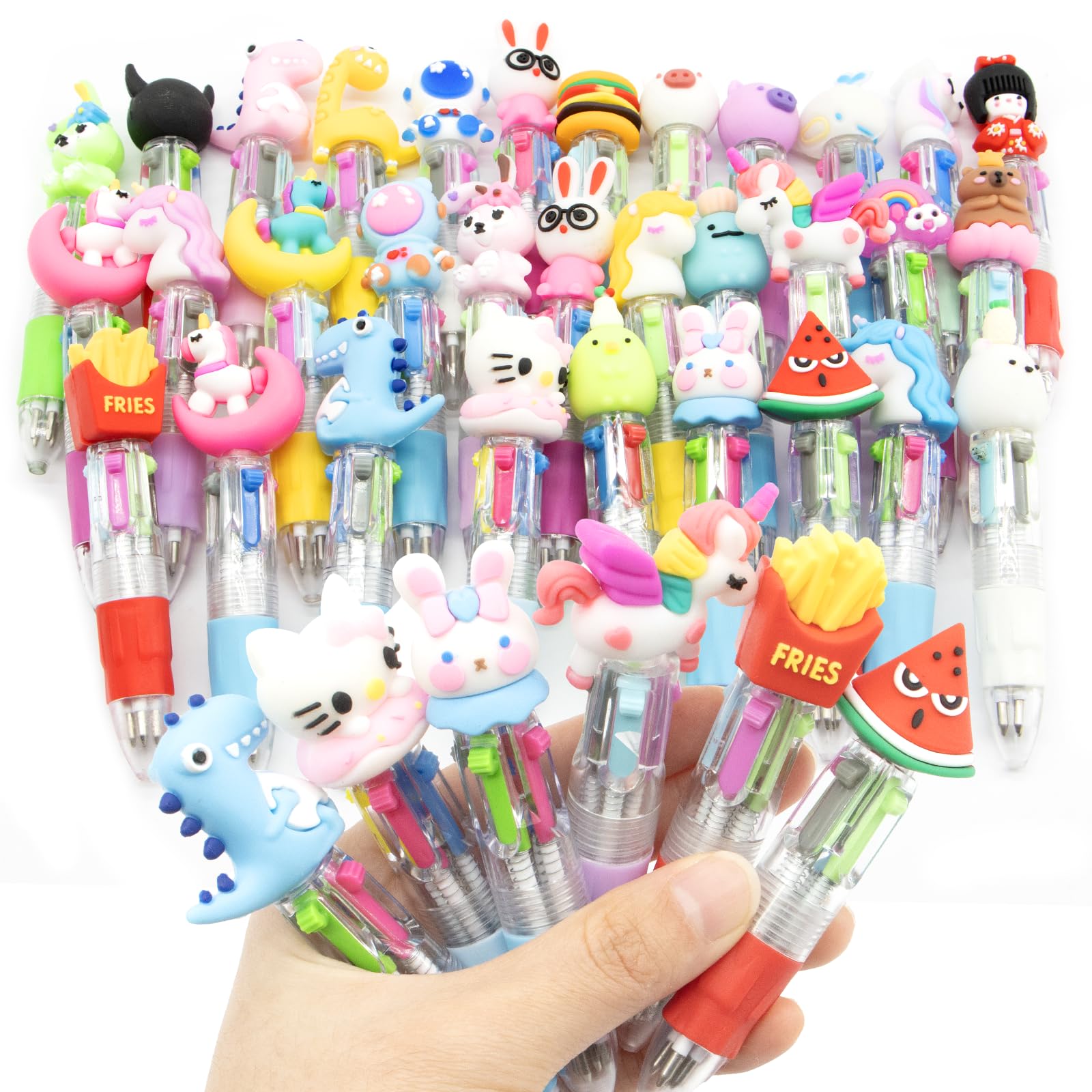 Scettar 32Pcs Fun Pens for Kids Multicolor Pen in One 4-in-1, Cute Pens ...
