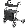 Amazon.com: HealthSmart Walker Rollator with Seat and Backrest ...