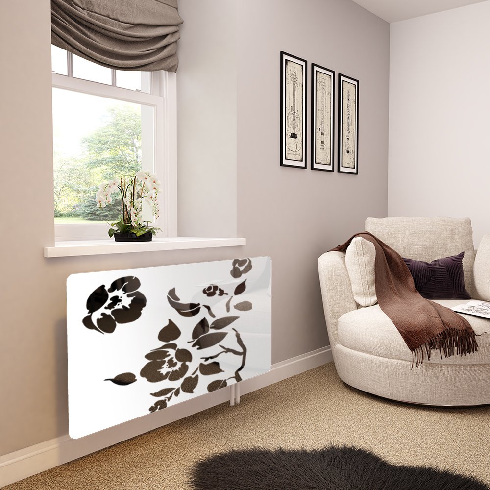 Living Room Furniture Extra Small Premier Range Black Glass Radiator ...