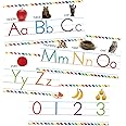 Amazon.com : Alphabet and Number Line Bulletin Board Set with ...