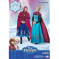 Amazon.com: Simplicity 1210 Disney's Frozen Elsa and Anna Women's ...