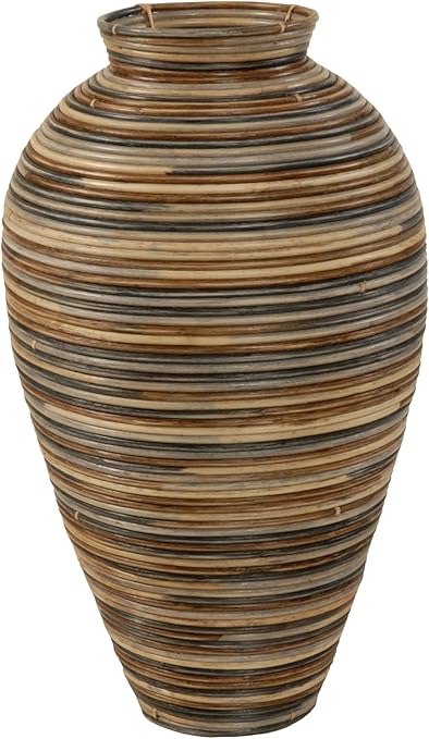 Rattan floor vase round, Rattan, multicoloured, 1: Amazon.co.uk ...