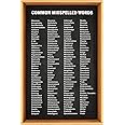 Amazon.com: Common Misspelled Words Classroom Spelling Chart Poster ...