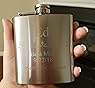 Amazon.com | Top Shelf Flasks Personalized Custom Engraved 6oz Stainless Steel Flasks for ...